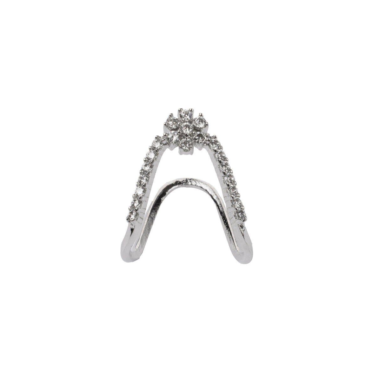 925 Silver Floral Vanki Ring – Sica Jewellery